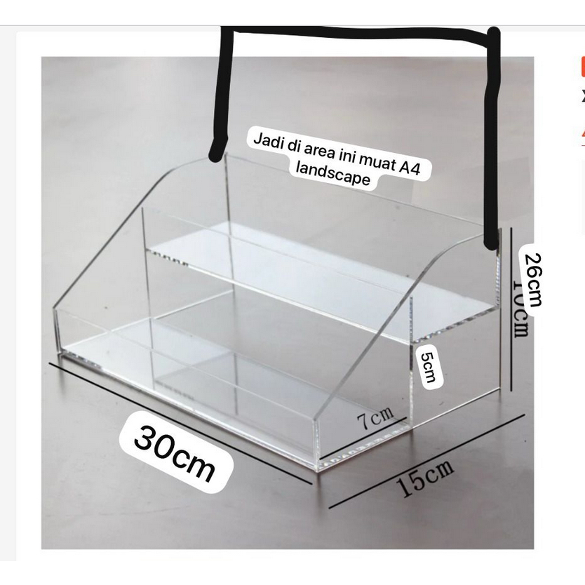 Jual Custom Display Kosmetik Akrilik | Akrilik Makeup Organizer 2 ...