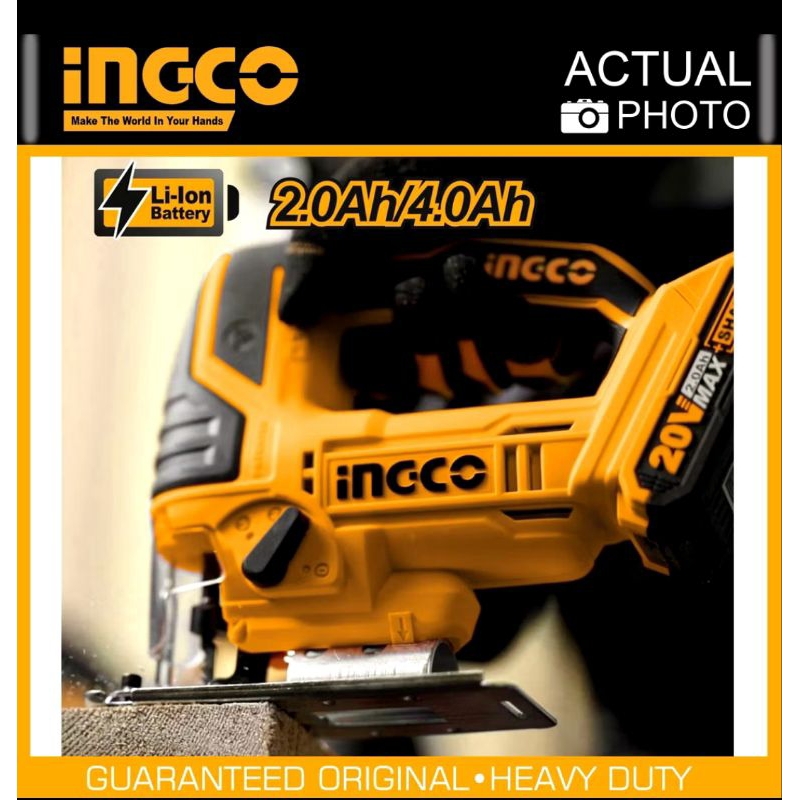 Jual CJSLI8501 MESIN JIGSAW CORDLESS BATTERY 20V INGCO | Shopee Indonesia