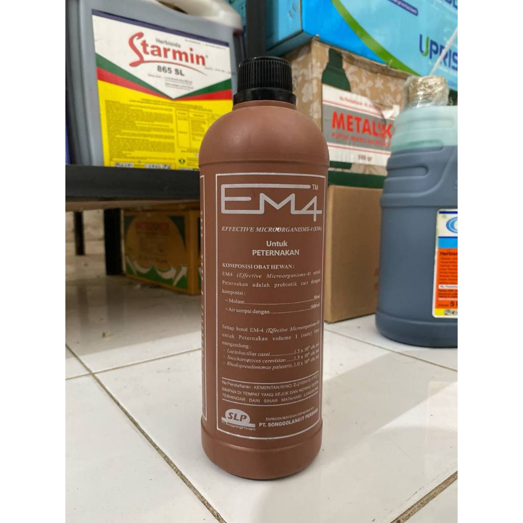 Jual EM4 Coklat 1 Liter untuk PETERNAKAN Kemasan Pabrik | Shopee Indonesia