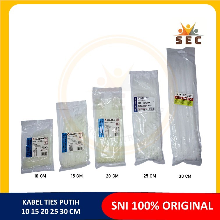 Jual KABEL TIS / CABLE TIE / KABEL TIES 10 15 20 25 30 CM ORIGINAL | Shopee Indonesia
