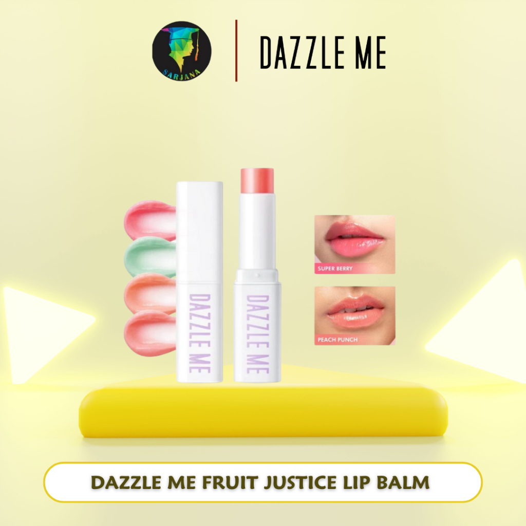Jual Dazzle Me Fruit Justice Lip Balm | Moisturizing Vitamin E | UV ...