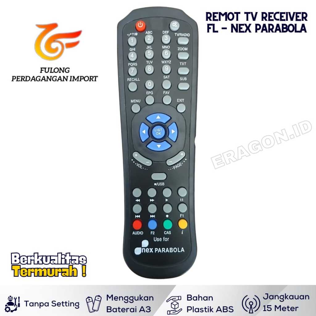 Jual ERAGON Remote TV | Suitable For Parabola Matrix Garuda Burger S2 ...