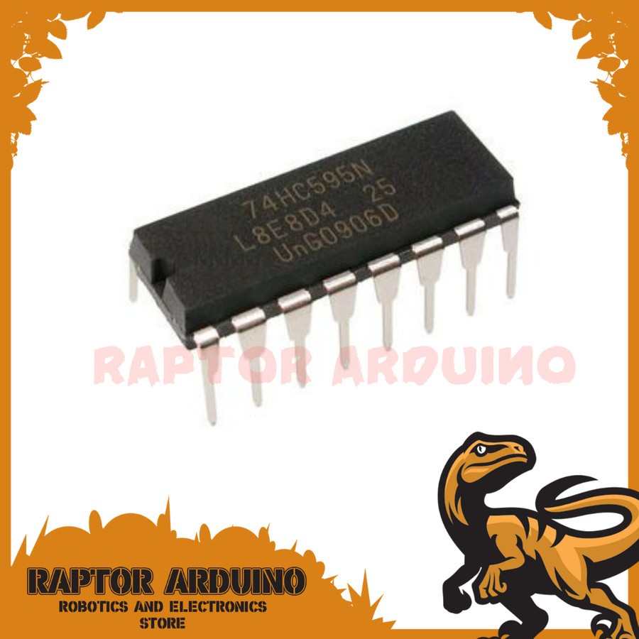 Jual 74HC595 74HC595N DIP-16 8 BIT SHIFT REGISTER IC | Shopee Indonesia