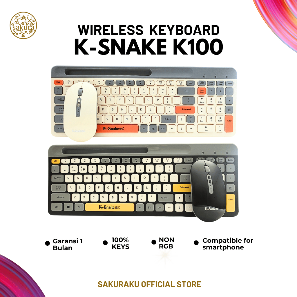 Jual K100 Keyboard Mouse Wireless Gaming Keyboard Bluetooth Komputer ...