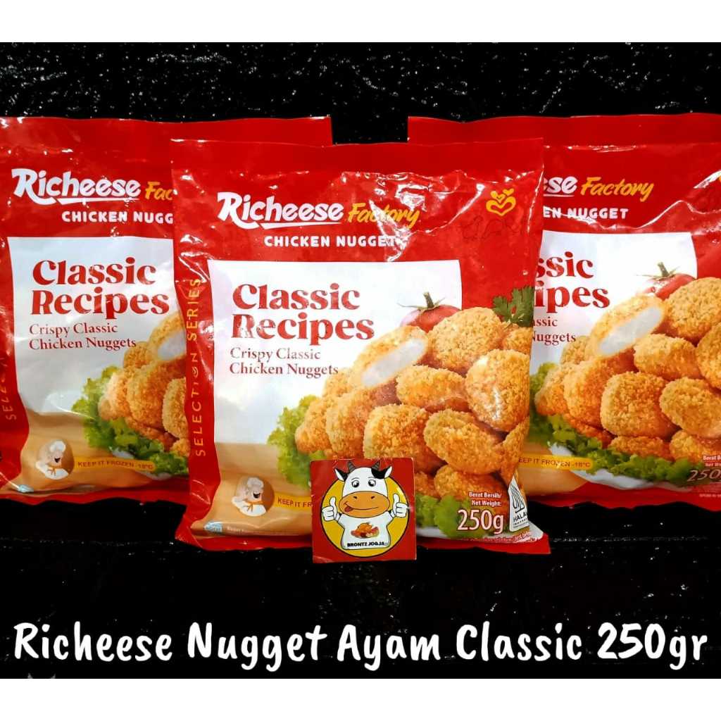 Jual RICHEESE NUGGET CLASSIC 250GR-FROZEN FOOD-BRONTZ JOGJA | Shopee ...