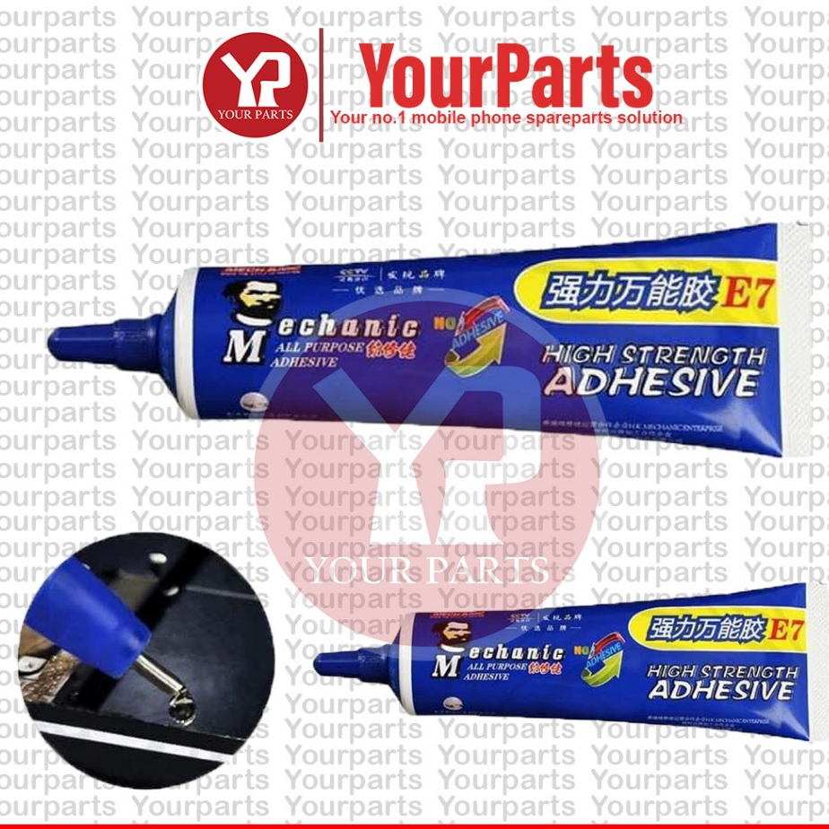 Jual Lem Adhesive Lem Lcd Mechanic E7 Super Lengket (50ml) HITAM DAN ...