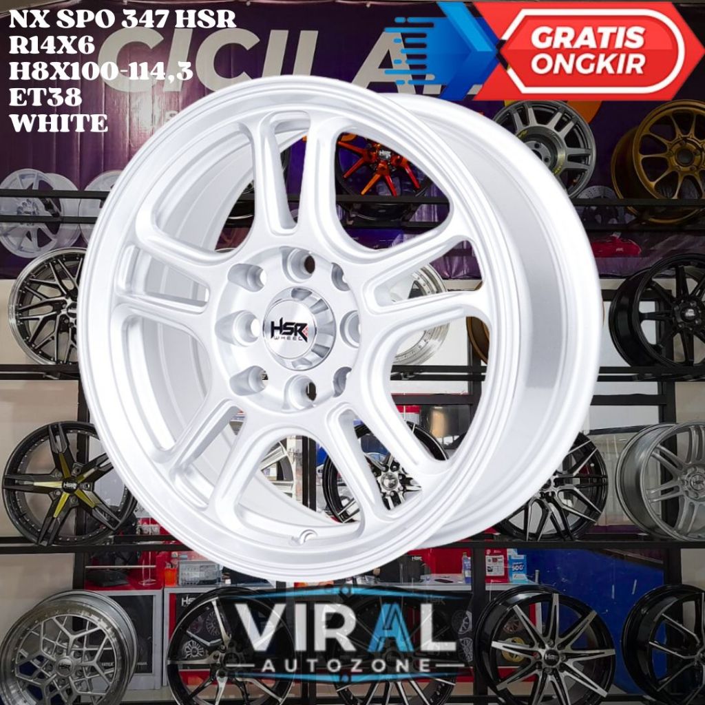 Jual Velg Mobil BRIO , SIGRA , AVANZA , XENIA , HSR NX SPO RING 14 R14 MURAH | Shopee Indonesia