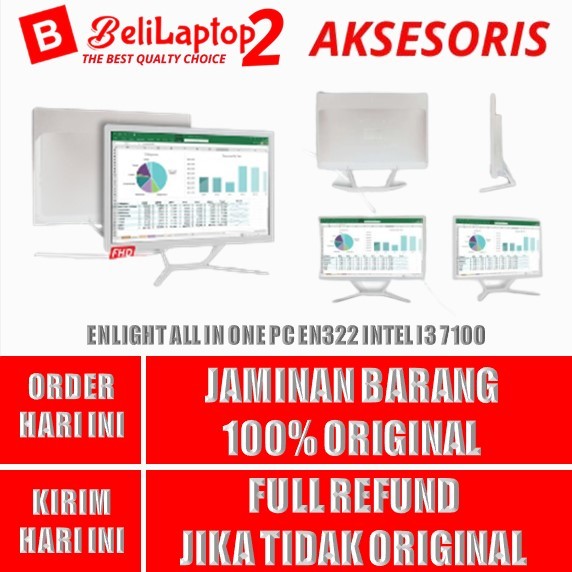 Jual PC Enlight All in One PC EN322 Intel i3 7100 RAM 16GB 512GB SSD ...