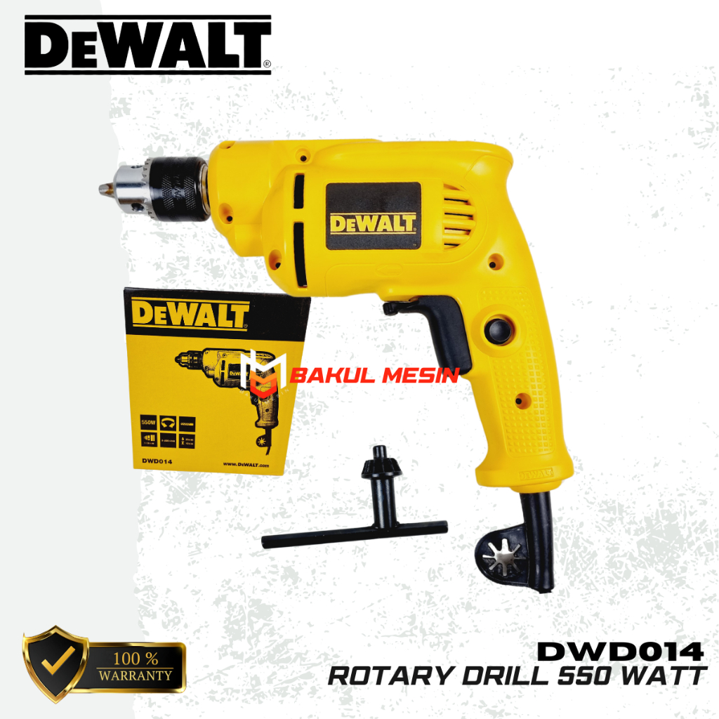 Jual DEWALT DWD014 MESIN BOR 10mm Rotary Drill 550 watt DWD 014 ...