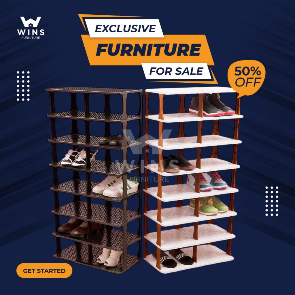 Jual Wins Rak Sepatu Sendal / Sandal Singel Dan Double Minimalis ...