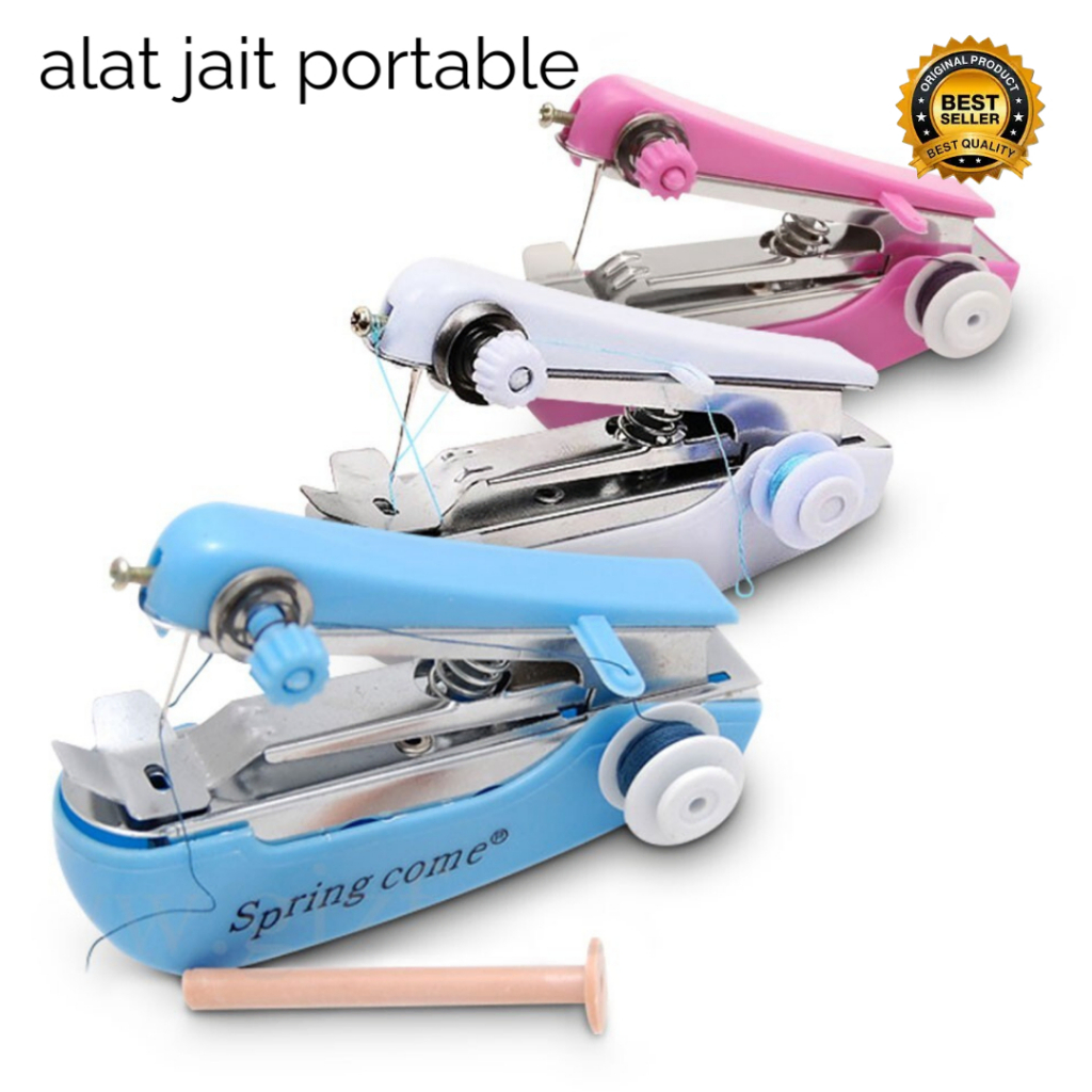 Jual Mesin Jahit Tangan Mini portable / Spring Come Jahit model staples ...