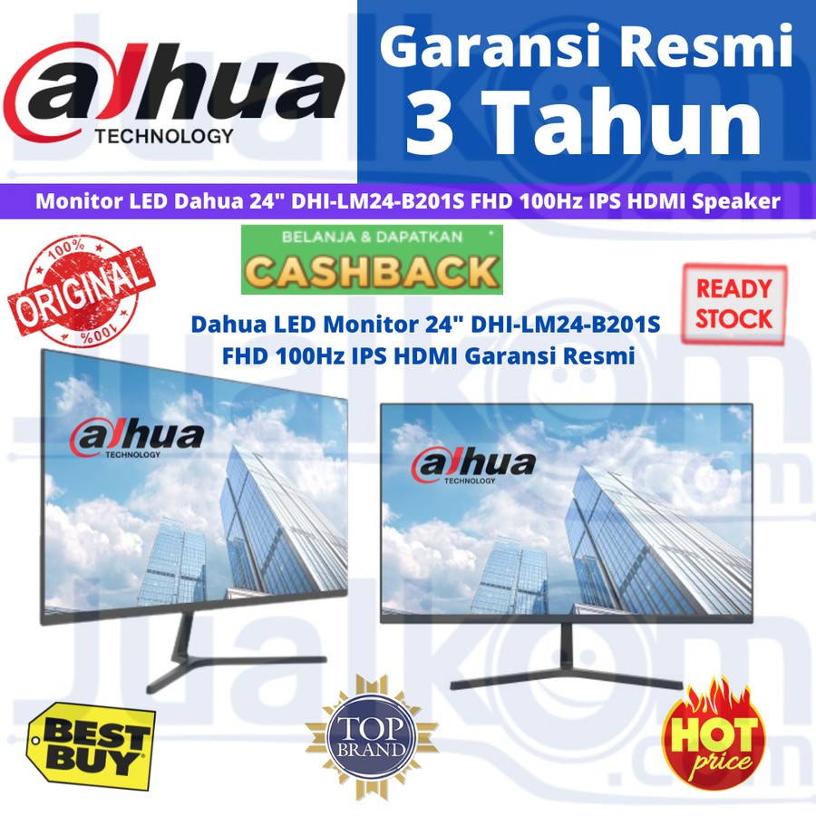 Jual Monitor LED Dahua 24" DHI-LM24-B201S FHD 100Hz IPS HDMI Speaker | Shopee Indonesia