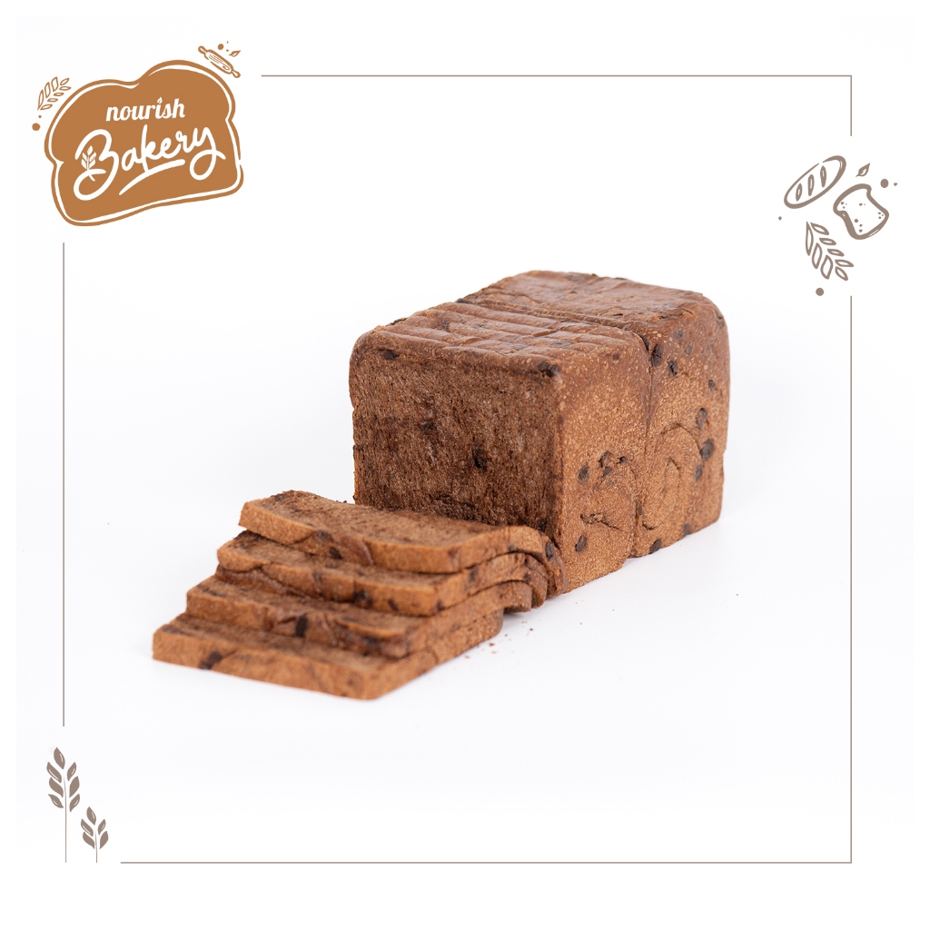 Jual Chocolate Loaf - 100% Sourdough Loaf Long Fermentation, Roti Tawar ...