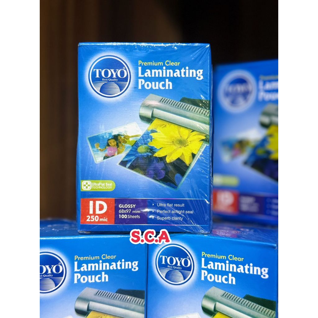 Jual Laminating Toyo ID card 68 x 97mm 250mic isi 100 lembar | Shopee ...
