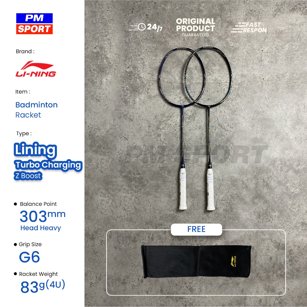 Jual RAKET BADMINTON / BULUTANGKIS LINING TURBOCHARGING Z BOOST TURBO ...