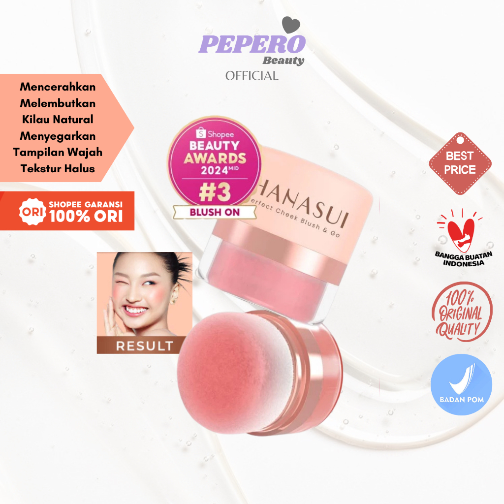 Jual HANASUI Perfect Cheek Blush & Go Powder 2.5g - Blush On | Shopee ...