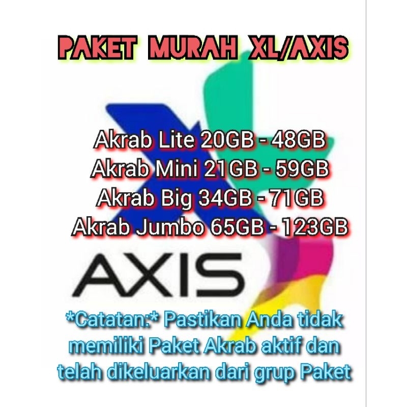 Jual paket data xl /axis 20/48gb | Shopee Indonesia