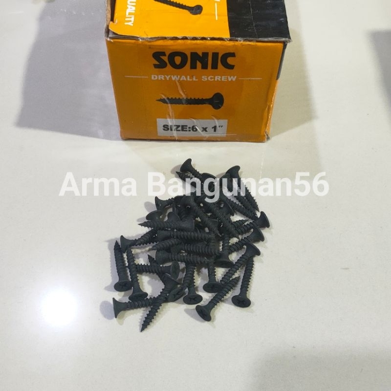 Jual Baut Gypsum Ukuran 6x1" Inchi / Skrup Gypsum | Shopee Indonesia