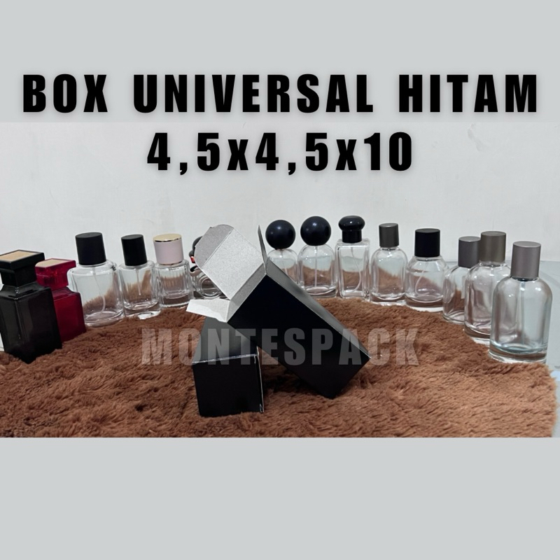 Jual Box Universal 4,5x4,5x10 cm HITAM | Box Reguler Universal untuk ...