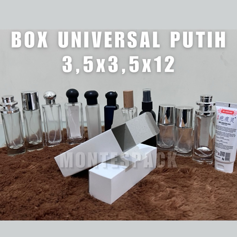 Jual Box Universal 3,5x3,5x12 cm PUTIH | Box Reguler Universal untuk ...