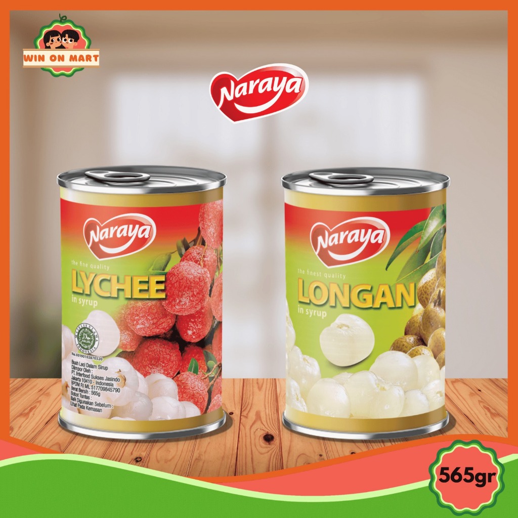Jual Buah Kaleng | Naraya Kalengan Buah 565g | longan | lychee | Shopee ...