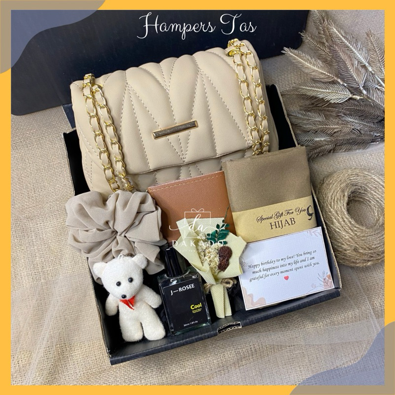 Jual HAMPERS TAS WANITA KADO ULTAH GIFT BOX TAS WANITA PREMIUM HADIAH ...