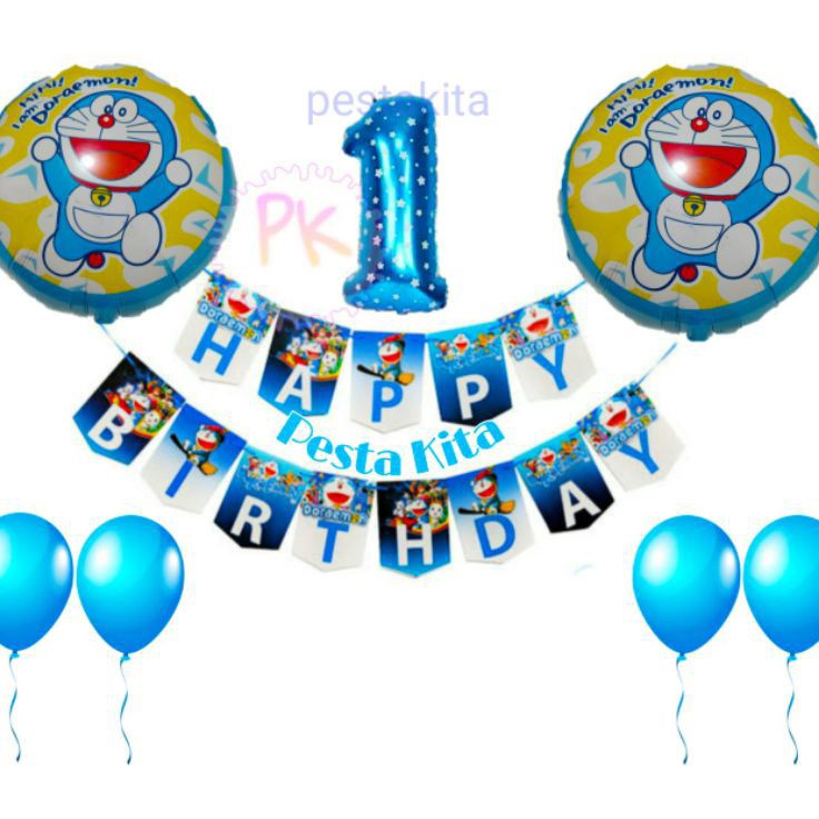Jual Produk Istimewa Paket Doraemon Dekorasi Ulang Tahun Anak Bisa ...