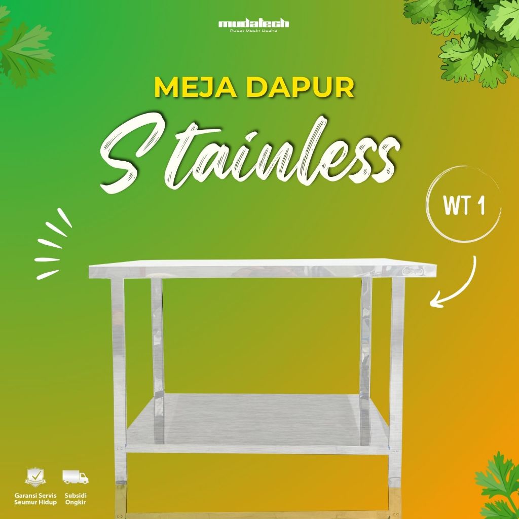 Jual Meja Kitchen Dapur Stainless Steel WT 1 | Shopee Indonesia