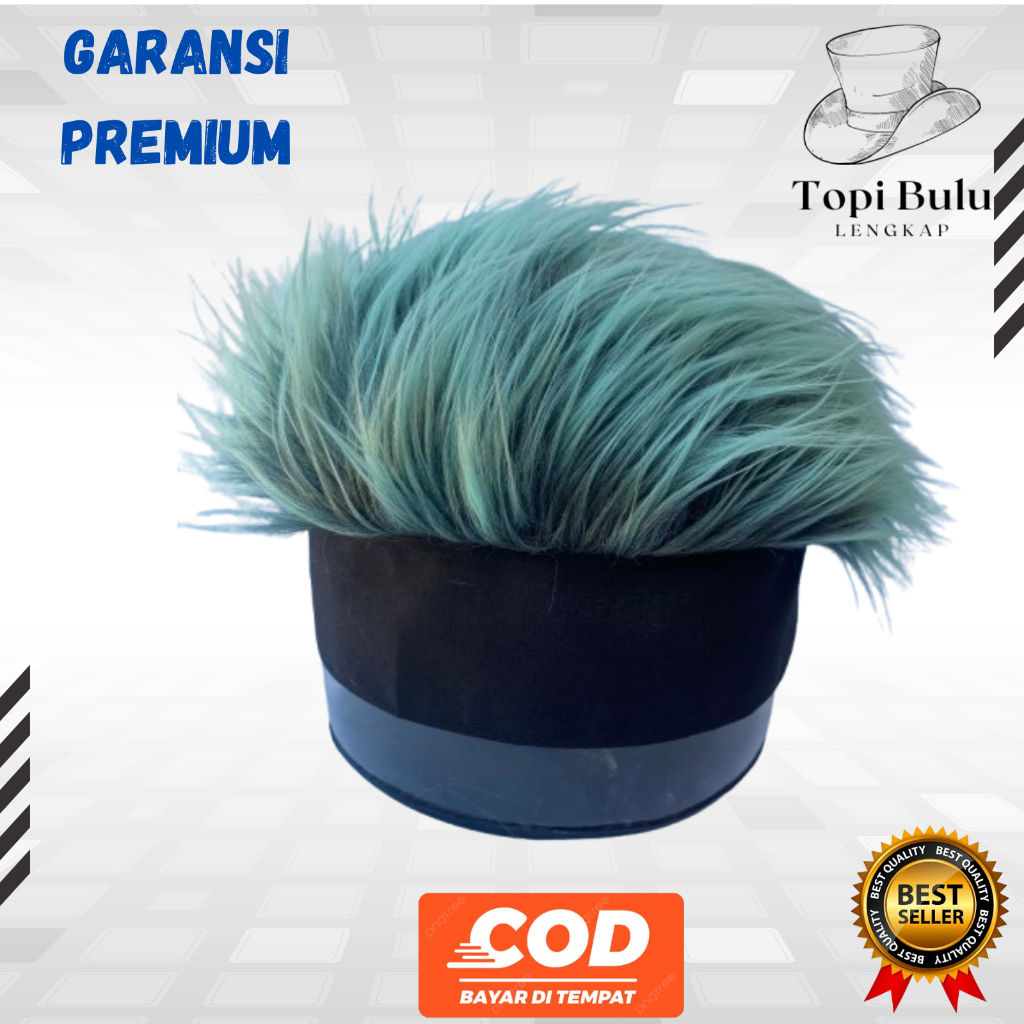 Jual topi wig rambut pria premium jaminan 100% rambut naruto / topi wig ...