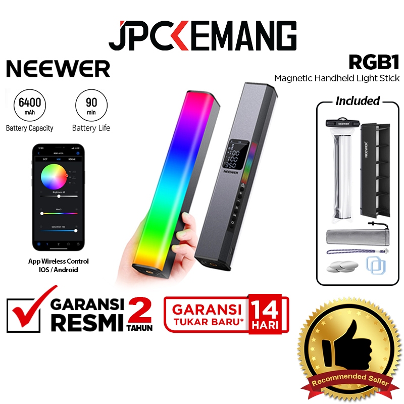 Jual Neewer RGB1 Magnetic Handheld LED Light Stick RGB 1 LED Video ...