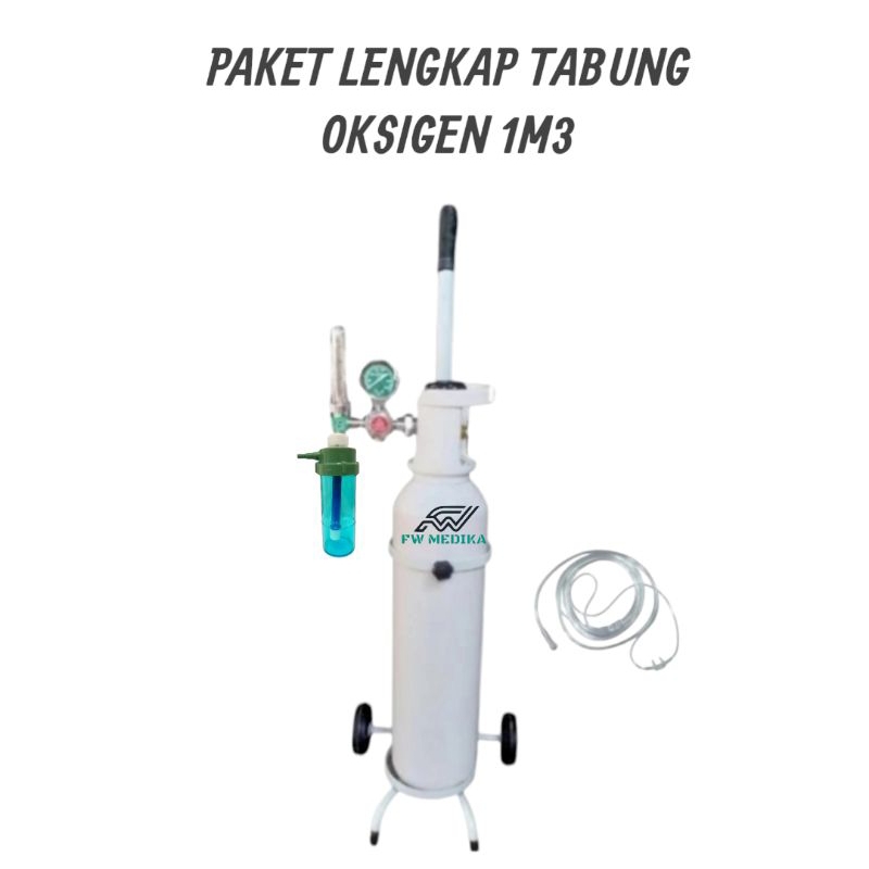 Jual Paket Lengkap Tabung Oksigen 1m3 + isi Siap Pakai | Shopee Indonesia