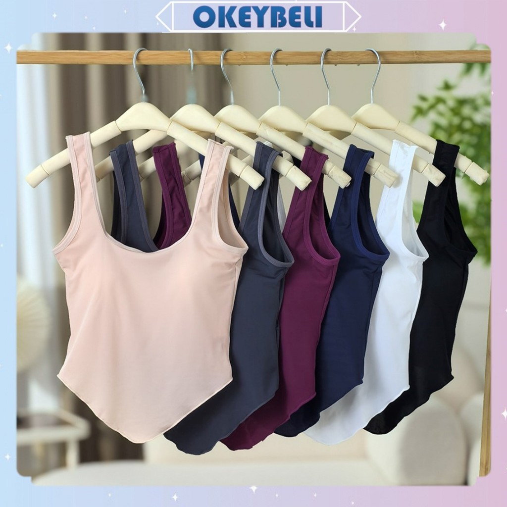 Jual •OKEY BELI•BR1840 Baju Atasan Bodysuit Backless Tanktop Tanpa ...