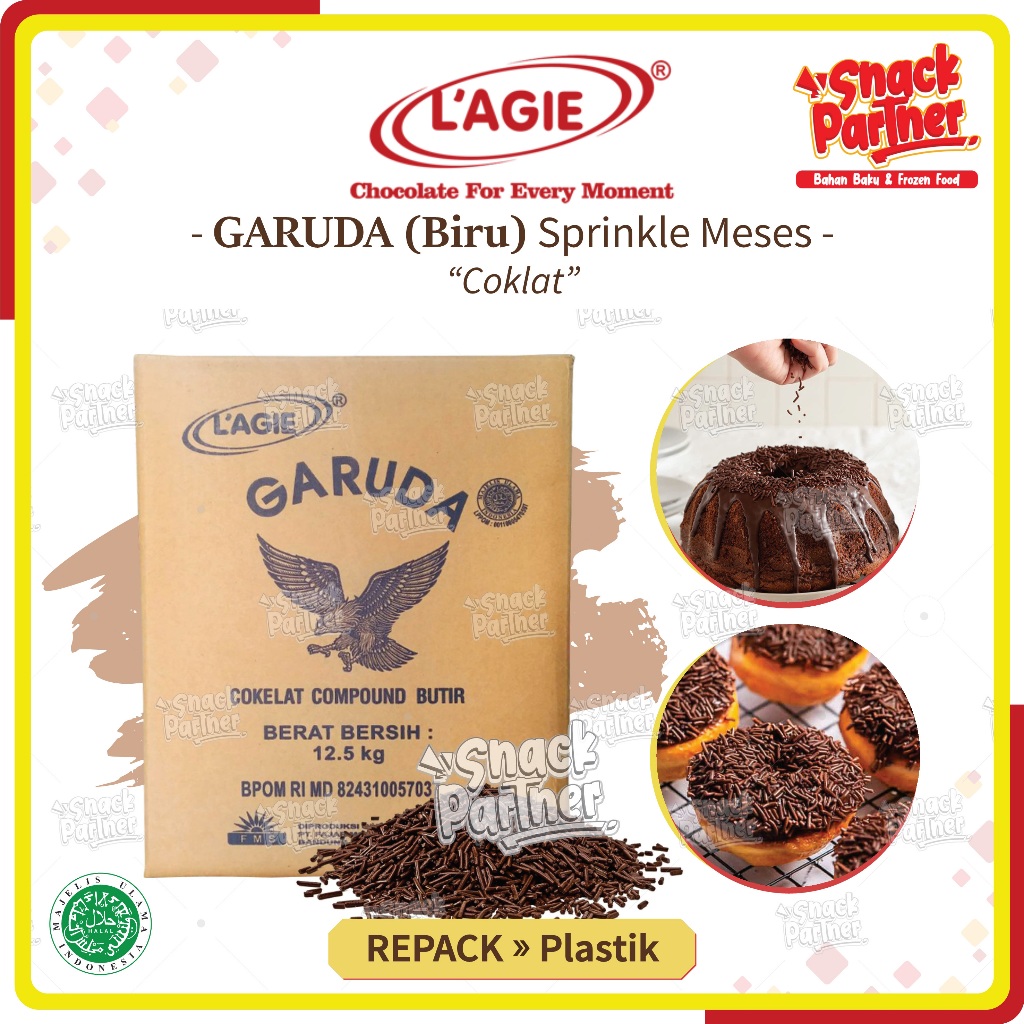 Jual L'AGIE GARUDA (BIRU) Repack 100 250 500 GR / 1 KG - LAGIE Meises ...