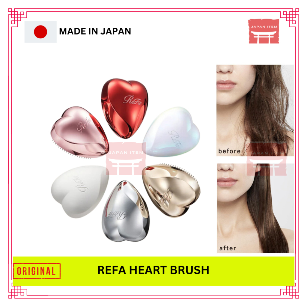 Jual Refa heart brush comb AIRA Sisir Refa Original Japan | Shopee ...