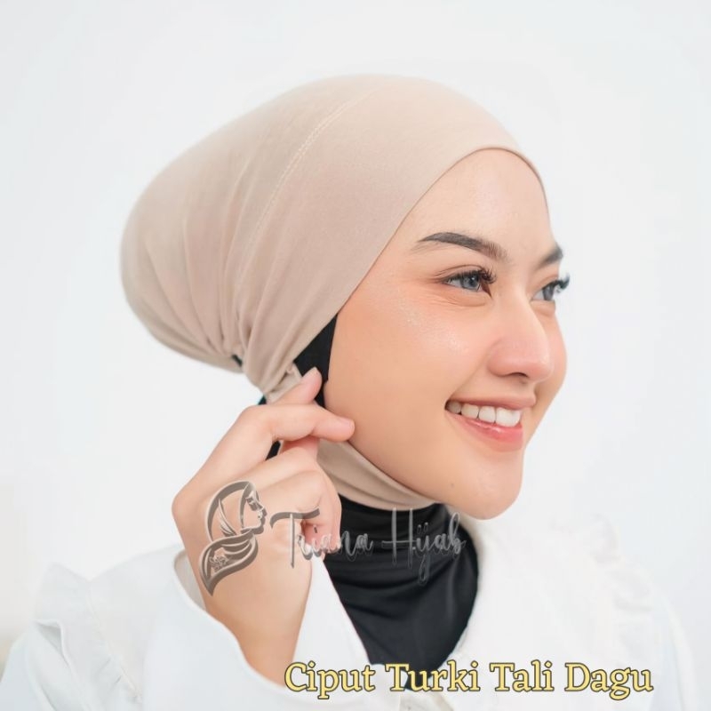 Jual Ciput Iner Kaos Rayon Daleman kerudung Turki Tali Dagu | Shopee ...