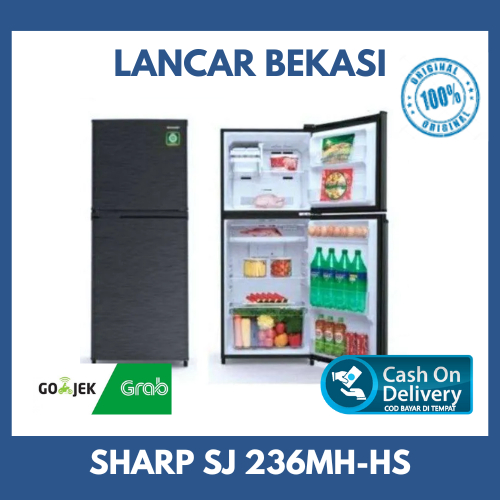Jual Kulkas SHARP SJ 236MN-HS (205/187 Liter) Kirei Series 2 Pintu - GARANSI RESMI | Shopee ...
