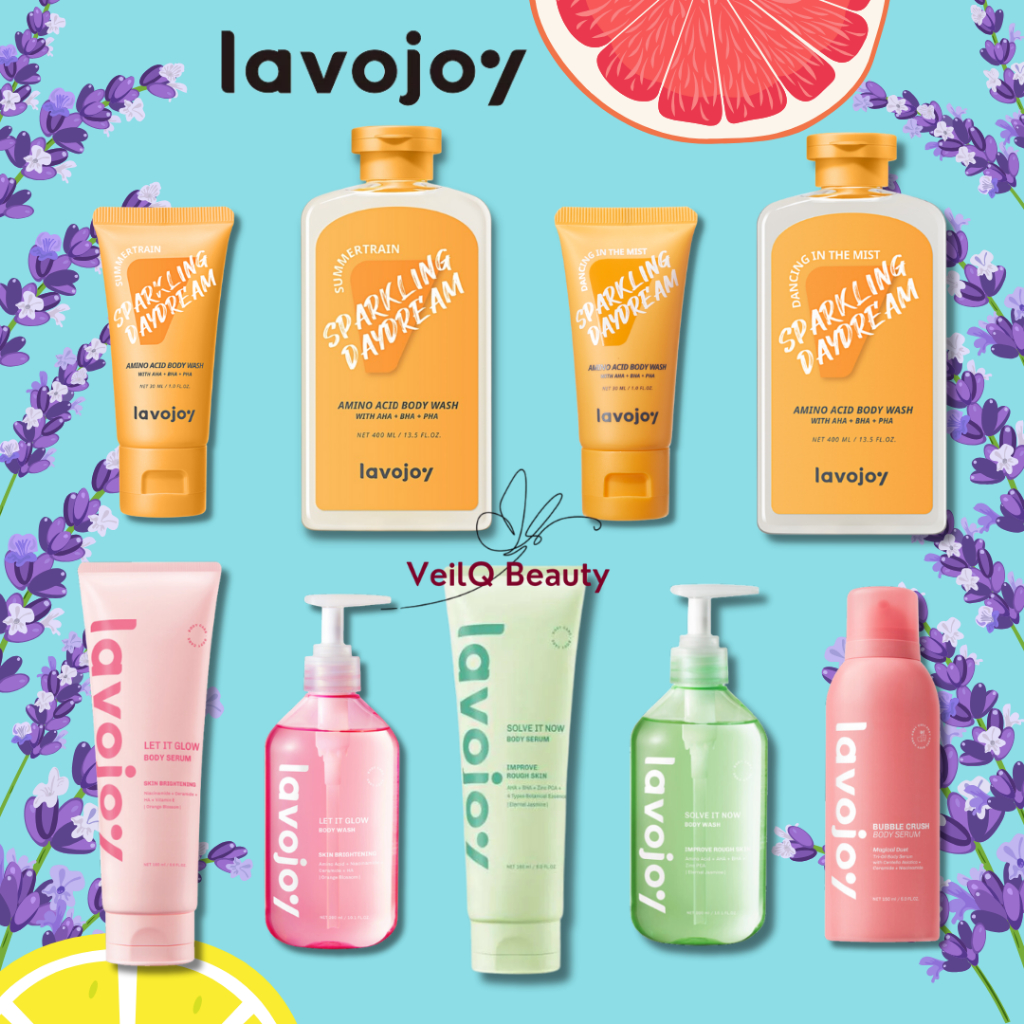 Jual Lavojoy Body Wash Serum Lotion Solve it Now Let it Glow Bubble ...