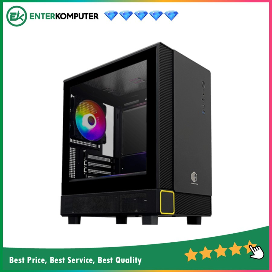 Jual CUBE GAMING KIEV - mATX Gaming Case - Mesh L-Shape Minimalis Front ...