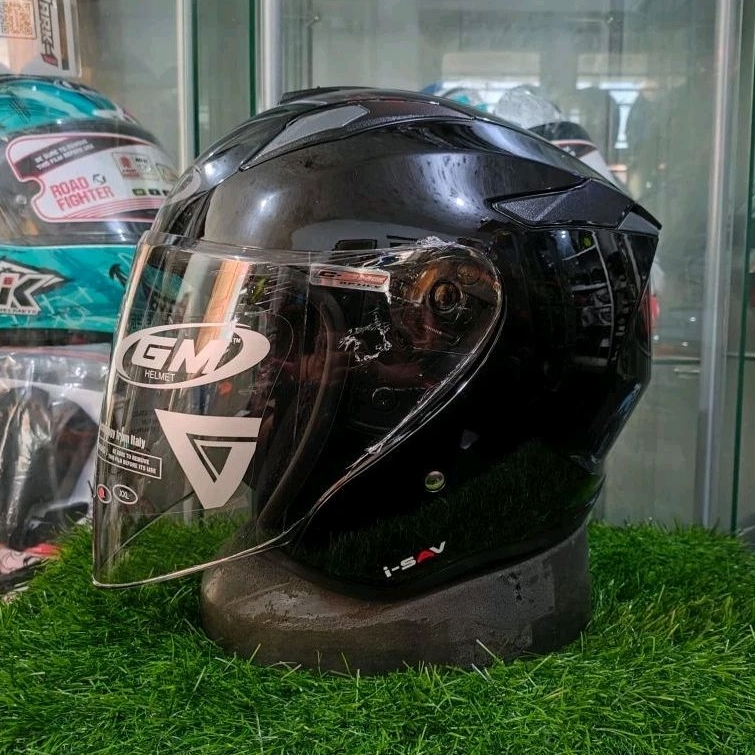 Jual GM KING FIGHTER ULTRA SOLID BLACK GLOSSY ORIGINAL GM | Shopee Indonesia