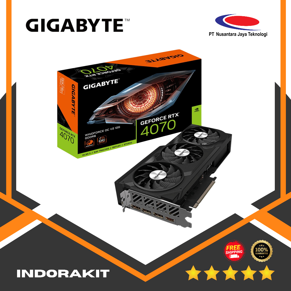Jual Gigabyte VGA GeForce RTX 4070 Windforce OC V2 12G GV-N4070WF3OCV2 ...
