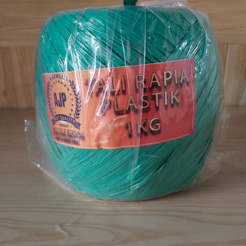 Jual Tali Rafia Merk AJP 1 Kg Warna Hijau kualitas bagus | Shopee Indonesia