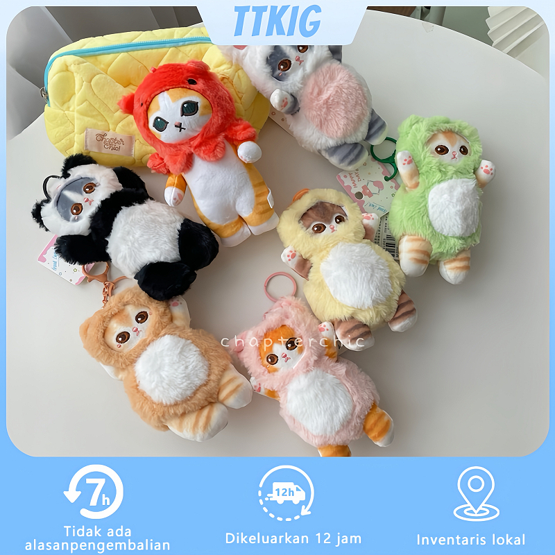 Jual Zoo Animal Mofusand Keychain Boneka Kucing Jepang Full Body ...