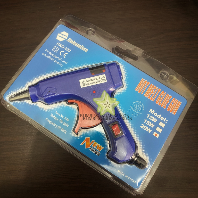 Jual Lem Tembak 20 watt Biru Hakamitsu Topmax Heat Isi Panas Alat Lem ...