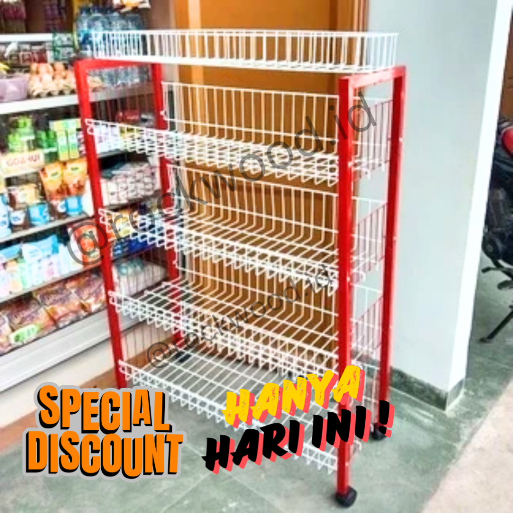 Jual Rak Ciki Roda Rak Toko Warung Rak Mini Market Rak Display Rak ...