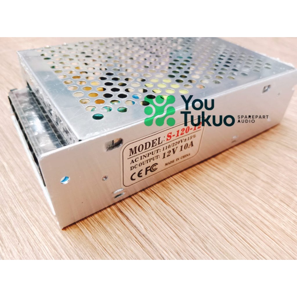Jual POWER SUPPLY 12Volt 10 AMPERE MURNI PSU 12V 10A TERMURAH | Shopee ...