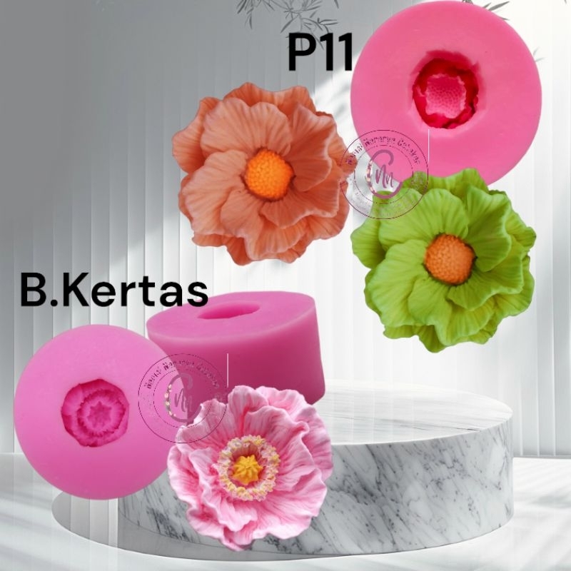 Jual Cetakan Pudding fondant bunga P11, Cetakan bunga kertas | Shopee ...