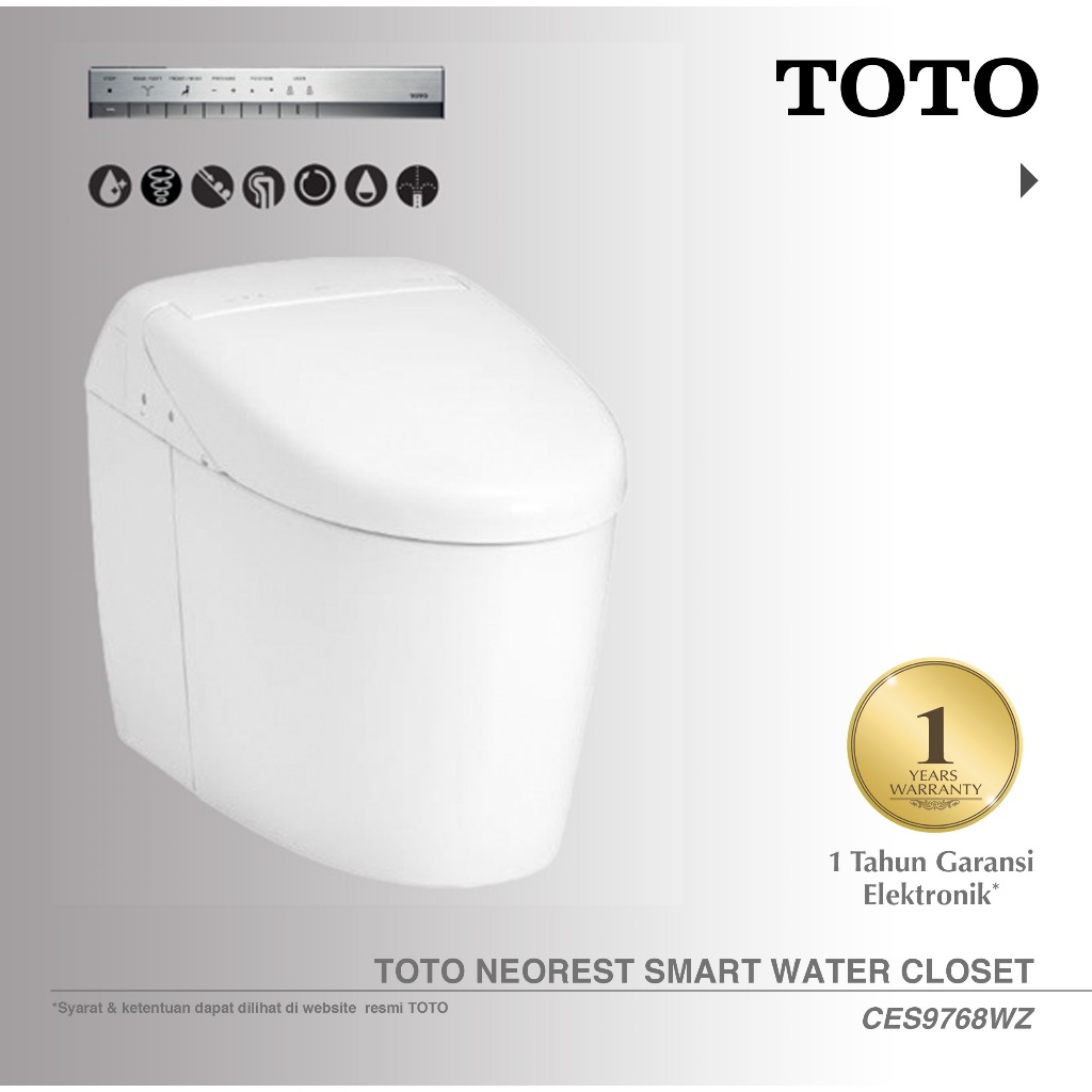 Jual TOTO Neorest RH Smart Water Closet | Smart Closet - Closet duduk ...