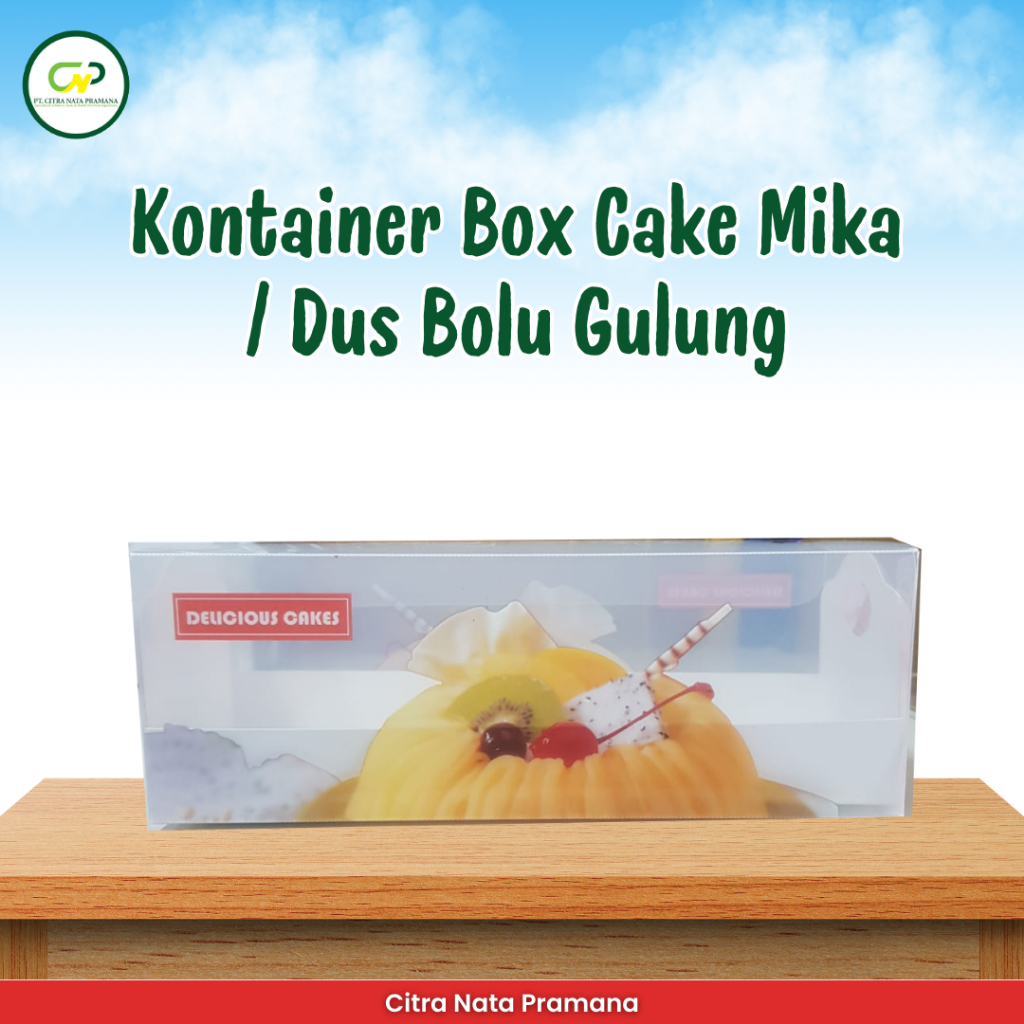 Jual Kontainer Box Bolu Gulung / Dus Mika Bolu Gulung / Cake Box ...