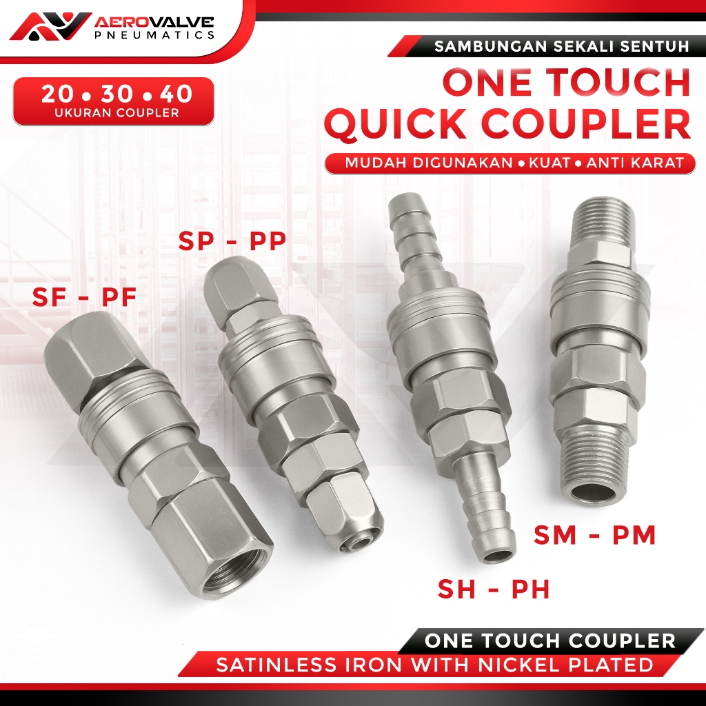Jual Quick coupler / One touch Quick coupler | Shopee Indonesia