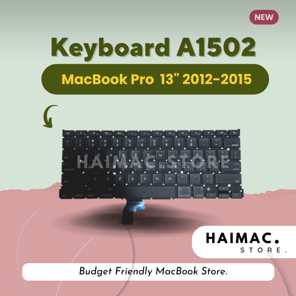 Jual Keyboard MacBook Pro 13" A1502 - 2013 2014 2015 || US Layout ...